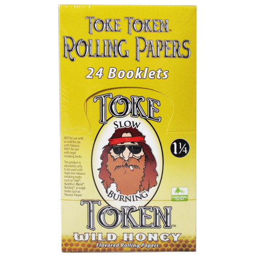 Rolling Papers Toke Token Wild Honey Flavor 1 1/4